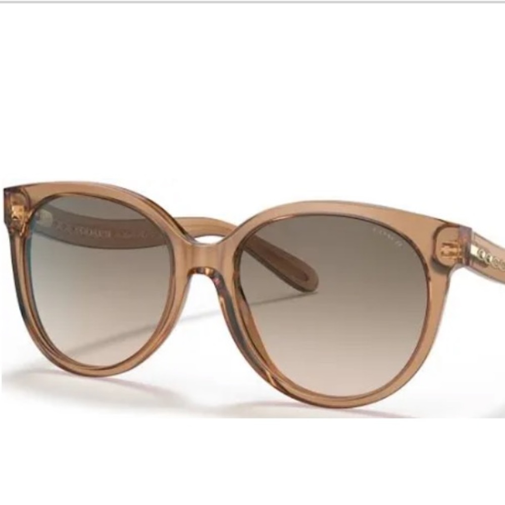 Coach Hc8321 Transparent Brown Glasses - Gem
